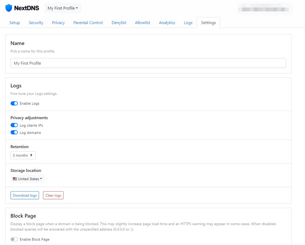 Set up and configure custom DNS using NextDNS