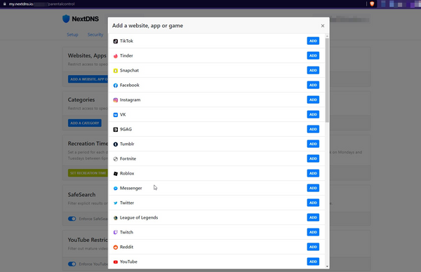 Set up and configure custom DNS using NextDNS